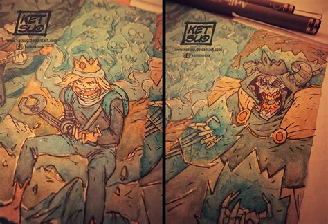 Farmworld Finn The Lich Watercolor And Ink Radventuretime