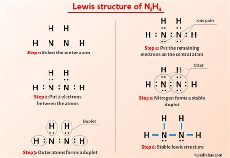 N2h4 Lewis Structure In 6 Steps With Images