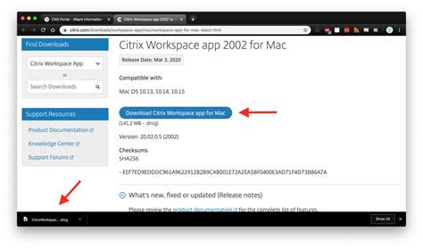 CNS Citrix Install MacOS Alliant Information Technology