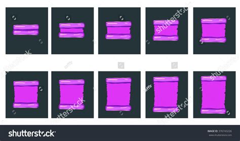 Animation Rolling Scroll Stock Vector Royalty Free 376743226