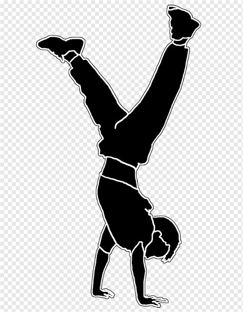 Girl Gymnast Silhouette Handstand
