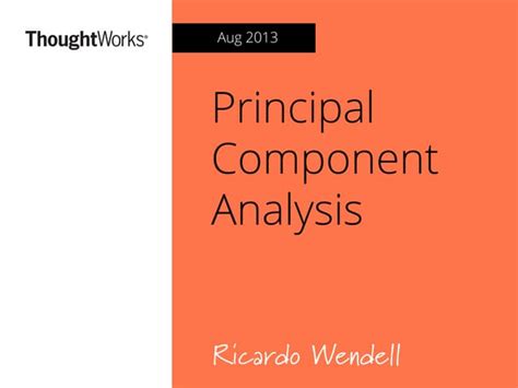 Principal Component Analysis Pptx