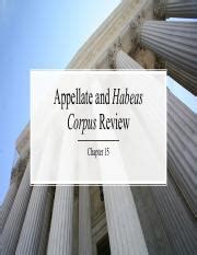 Chapter 15 Lecture Pdf Appellate And Habeas Corpus Review Chapter 15