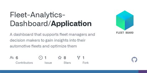 Github Fleet Analytics Dashboard Application A Dashboard That