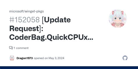 Update Request Coderbagquickcpux64 Version 4900 · Issue 152058