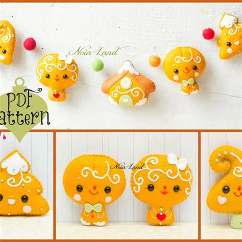 PDF Pattern Christmas Santa Elf Ornaments Pattern Etsy UK