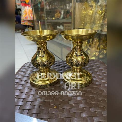 Jual Tempat Lilin Tatakan Lilin Kuningan Taiwan 45 Inch Jakarta