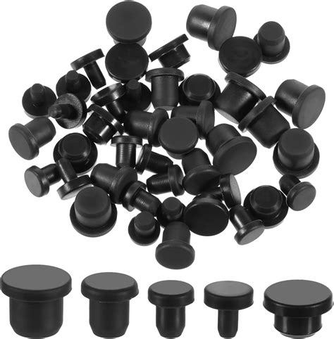Cobee 80 Pcs Silicone Rubber Hole Plug 8 Sizes Plastic