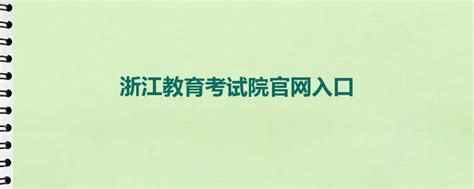 浙江教育考试院官网入口 皮学网