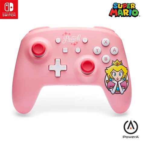 Wireless Controller For Nintendo Switch Princess Peach Pink Powera