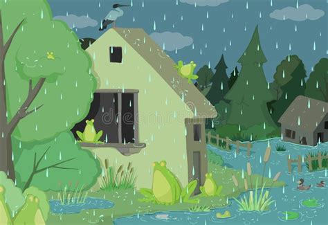 Cartoon Scene Weather Rainy Stock Illustrations 1 231 Cartoon Scene