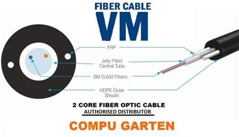 2 Core Optical Fiber Cable Unarmoured 1 Km At 4 Meter In Indore