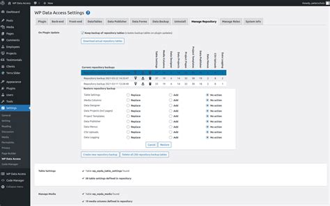 Manage Repository Wp Data Access