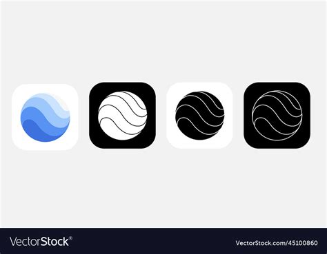 App Icon Google Earth Royalty Free Vector Image