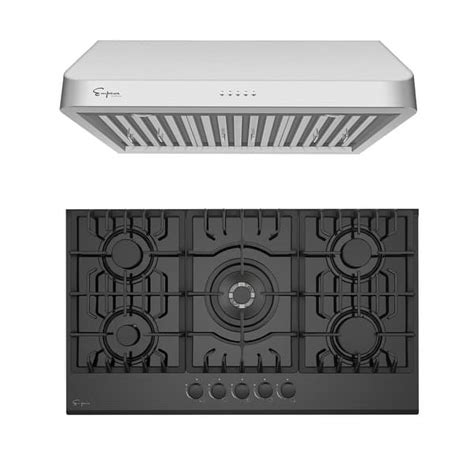 2 Piece Kitchen Appliances Packages Including 36 Gas Cooktop And 36