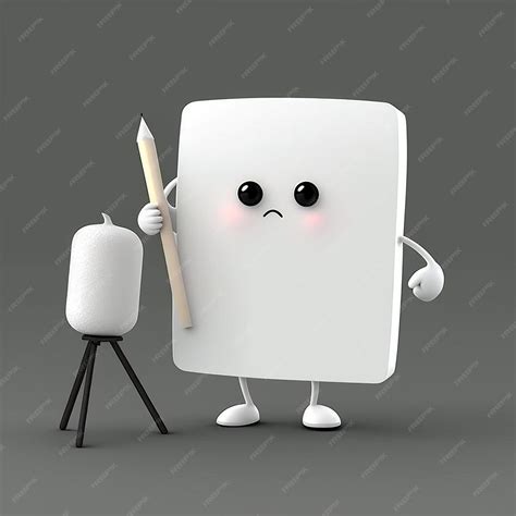 Personnage De Tableau Blanc De Dessin Animé Mignon à Laide De Lia