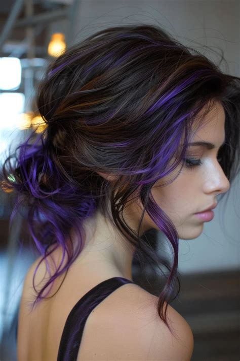 Dark Brown Hair With Purple Highlights Hair Ideas For A 2025 Makeover