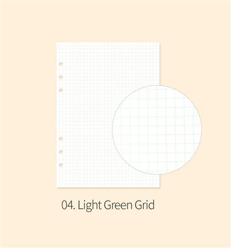 A5 Line Grid Basic Color 25 Sheets