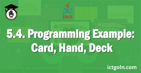 Chapter 54 Programming Example Card Hand Deck Introduction To
