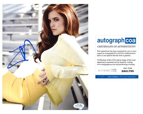 Zoey Deutch Sexy Signed Autograph 8x10 Photo Acoa Outlaw Hobbies