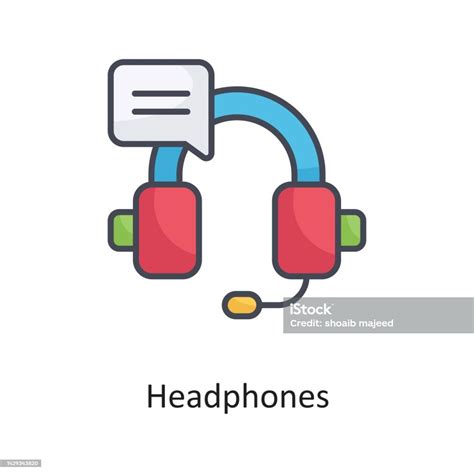 헤드폰 채워진 개요 벡터 아이콘 디자인 그림 흰색 배경에 Eps 10 파일 0명에 대한 스톡 벡터 아트 및 기타 이미지 0명 개인 장식품 데스크탑 컴퓨터 Istock