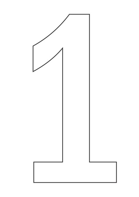 Цифра 1 Трафарет Картинка – Telegraph