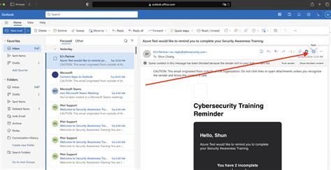 Phins Outlook Report Phishing Button