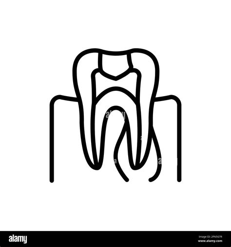 Periodontitis Color Line Icon Isolated Vector Element Outline