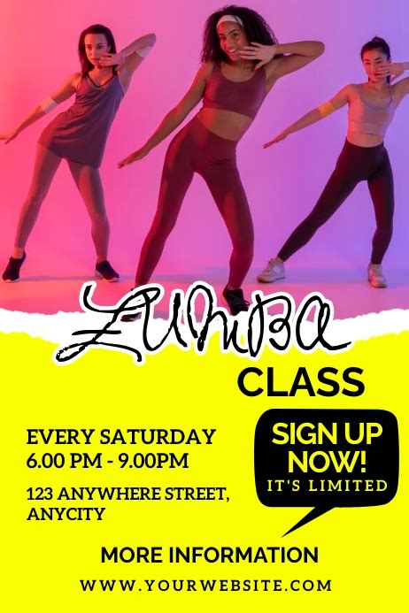 Zumba Classes Template Postermywall