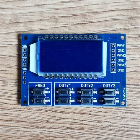 Signal Generator Pwm Pulse Frequency Duty Cycle Adjustable Module Lcd Display Hz Khz V