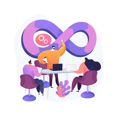 Free Vector Devops Team Abstract Concept Illustration