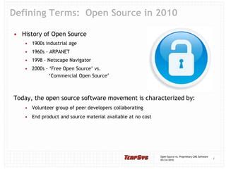 Open Source Vs Proprietary Software PPT