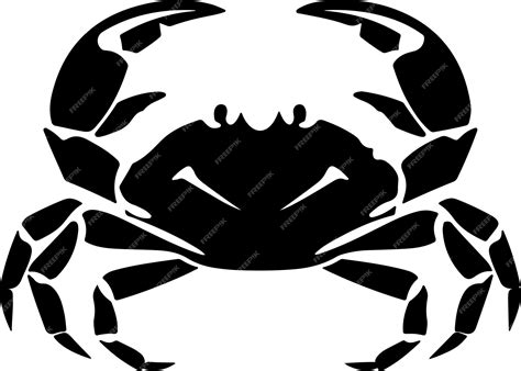 Premium Vector Crab Silhouette Vector Illustration White Background