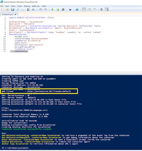 anusorn krongkeaha create dynamics 365 bc on docker using bc container