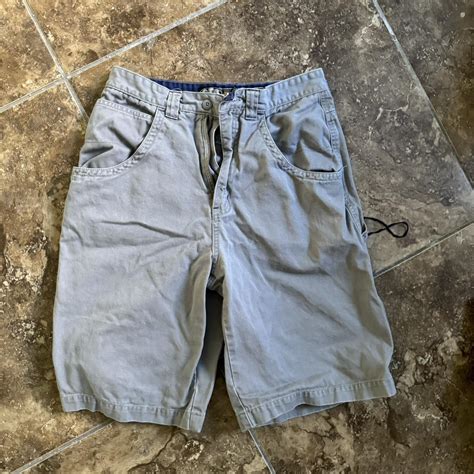 Vintage 2000 Grey Cargo Shorts Good Condition Js Depop