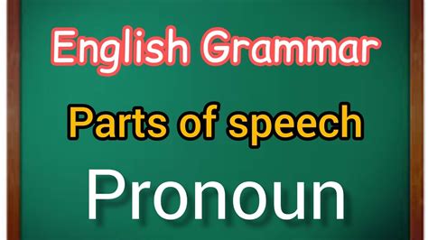 Pronoun Parts Of Speech English Grammar Explanation In Tamil Youtube