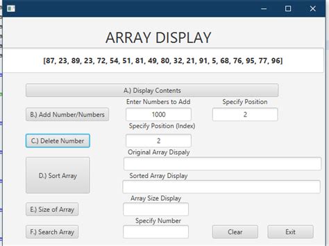 Github Mcaffarelliarray Display Gui