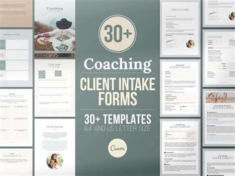 Life Coaching Client Intake Forms Grey Simplifymysocials