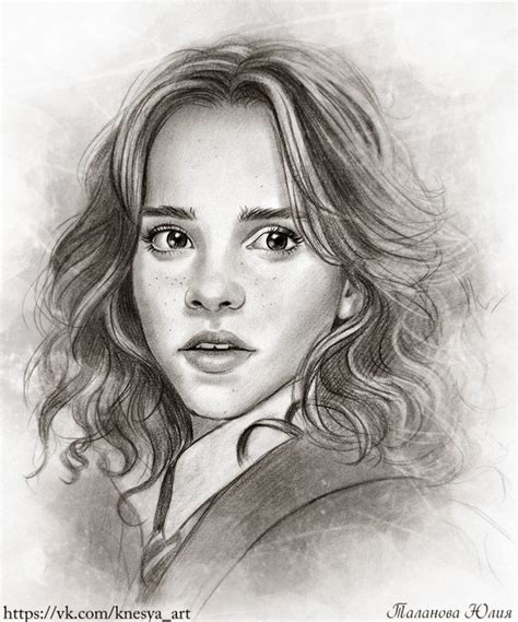 Hermione Granger Harry Potter Portraits Harry Potter Drawings Harry Potter Art Drawings