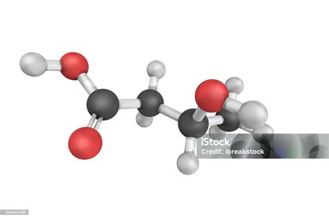 3하이드록시부티르산 유기 화합물 및 간에서 생산되는 베타 하이드록시산의 3d 구조 그것의 산화 및 중합체 유도체는 자연에서 넓게