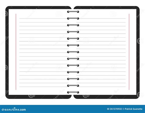 Wired Notebook Icon Stock Vector Illustration Of Icon 261370932