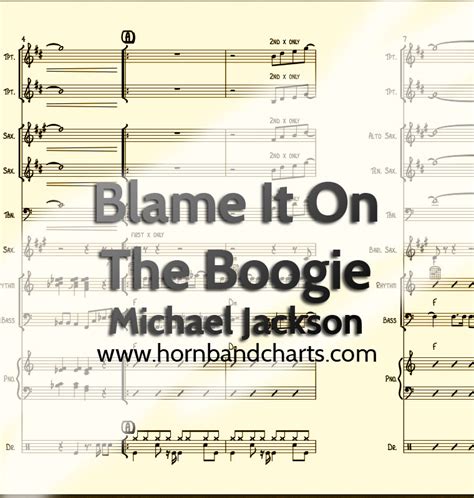 Blame It On The Boogie Horn Chart PDF Horn Band Charts