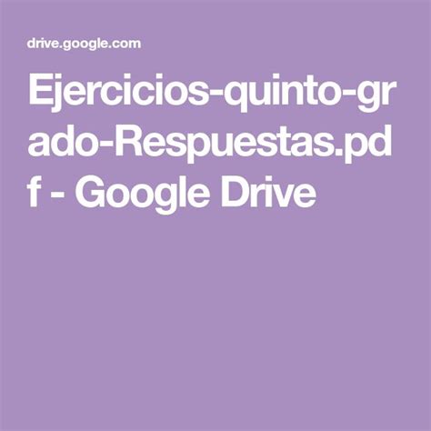 Ejercicios De Matemáticas Para Quinto Grado