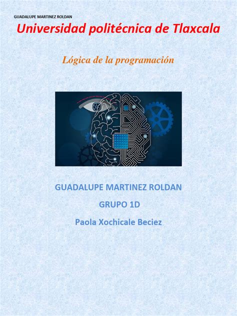 Universidad Politécnica De Tlaxcala Logica De La Programacion Pdf