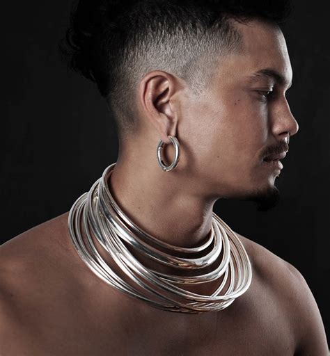 Hombres gargantilla de plata collar gargantilla joyería Etsy