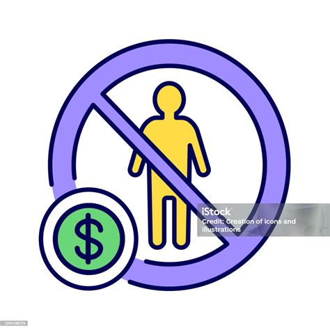 불법 아동 작업 및 고용 색상 선 아이콘입니다 웹 페이지 모바일 앱 프로모션에 대한 픽토그램 Ui Ux Gui 디자인 요소입니다 편집 가능한 스트로크입니다 0명에 대한 스톡