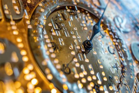 premium photo a closeup view of a clock showcasing numerous
