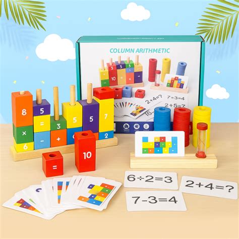 Buy Wooden Math Stacking Blocks Online Educational Toys Pakistan