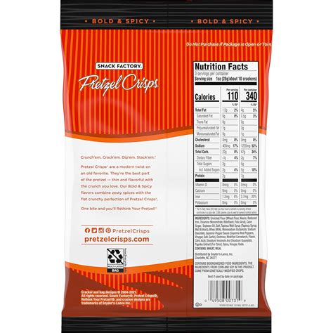 Snack Factory Pretzel Crisps Sabor Original Yaxa Colombia