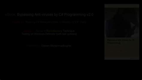 Damon Mohammadbagher On Linkedin Ebook Csharp Av Blueteam Redteam